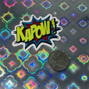 Wall Decor | Kapow Action Bubble Comic Book Vibes Contrast Sticker ...